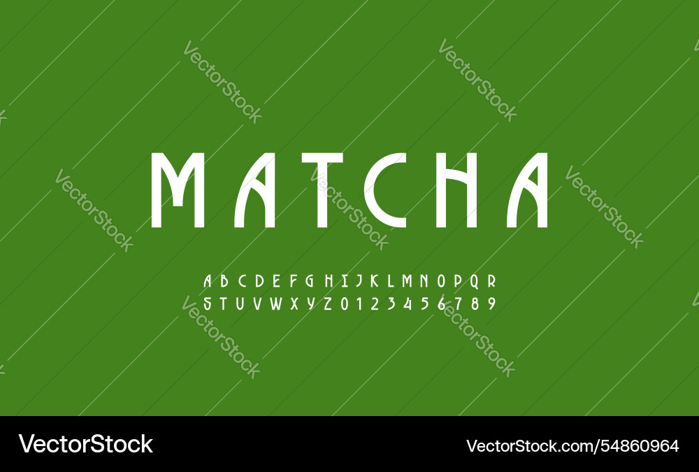 Moderne Schrift Großbuchstabe Alphabet gemacht Stil