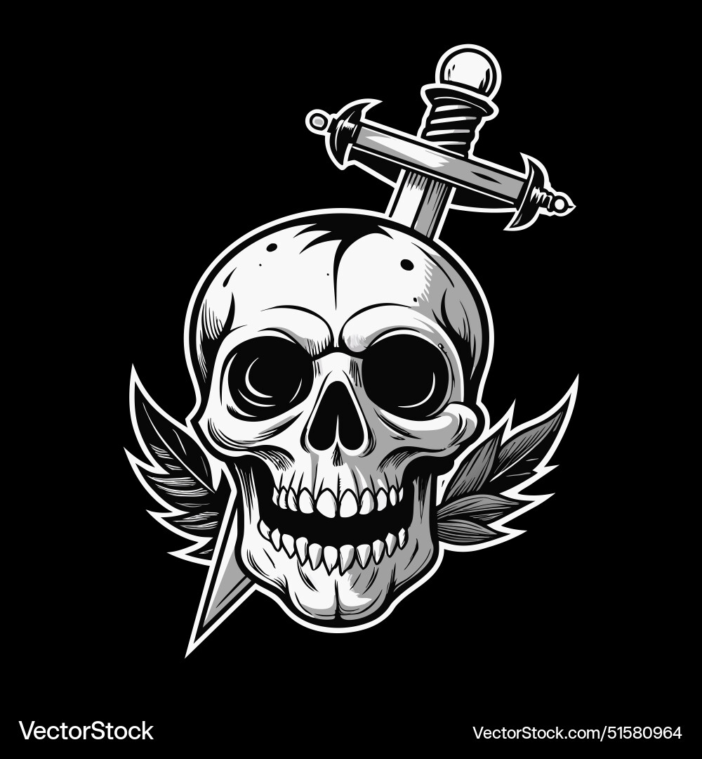 Skull logo Royalty Free Vector Image - VectorStock