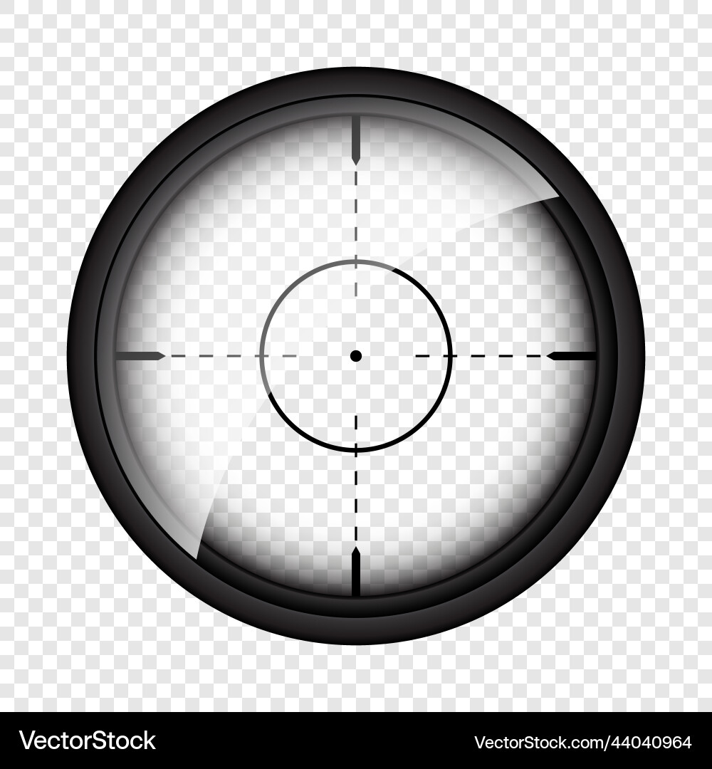Weapon sight sniper rifle optical scope hunting Vector Image