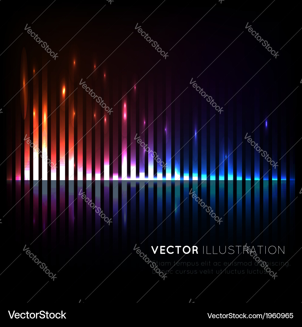 Audio Spectrum Mixer Royalty Free Vector Image