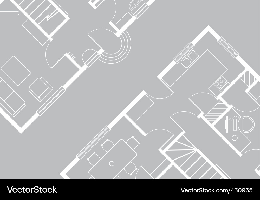 Building plans Royalty Free Vector Image - VectorStock