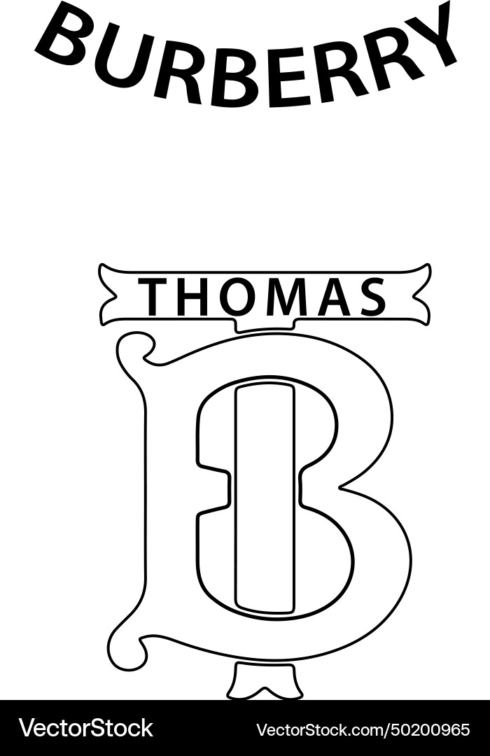 Burberry typography tshirt design with eps Vector Image