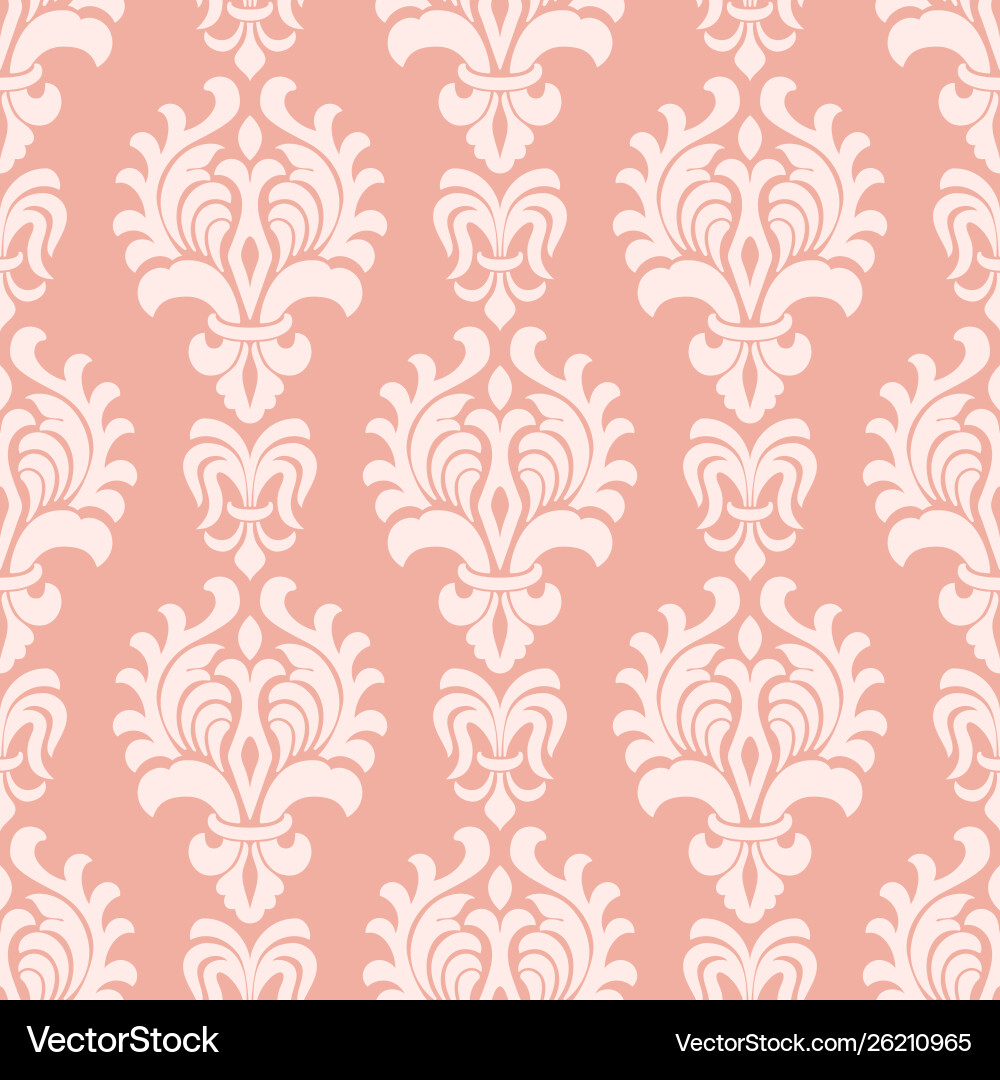 Damask seamless pattern background Royalty Free Vector Image