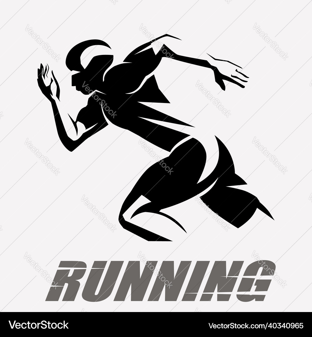 Running Man Free Sports Icons Vector Man Running Icon Stock
