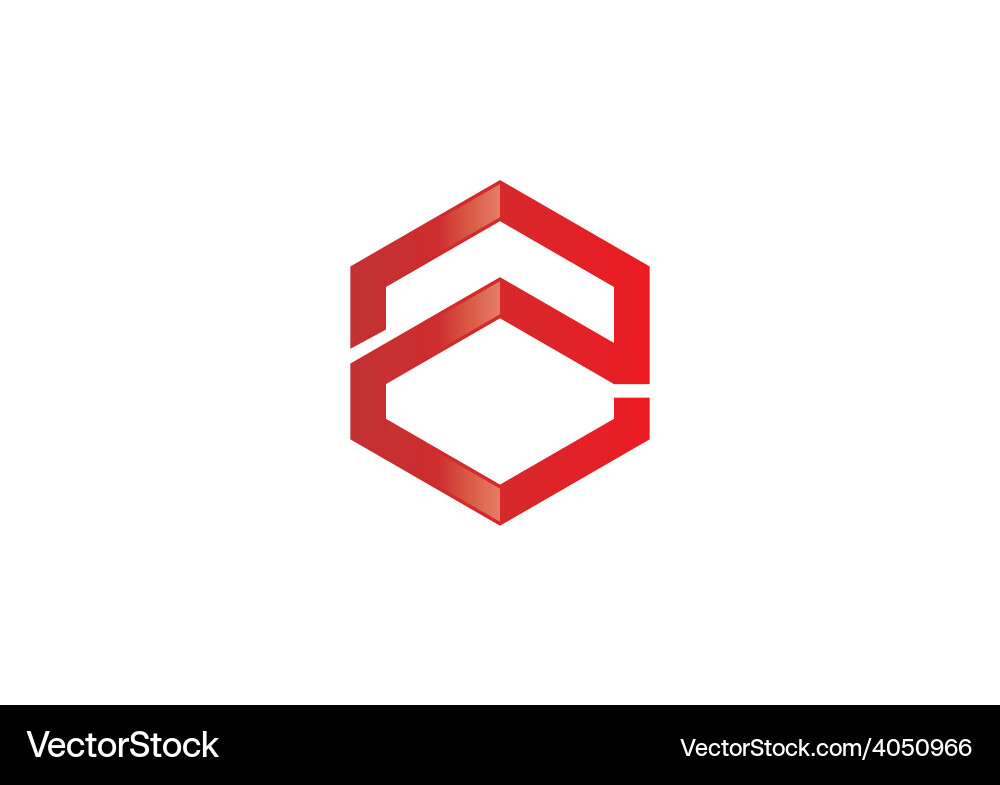 Business abstract geometry construction logo Vector Image