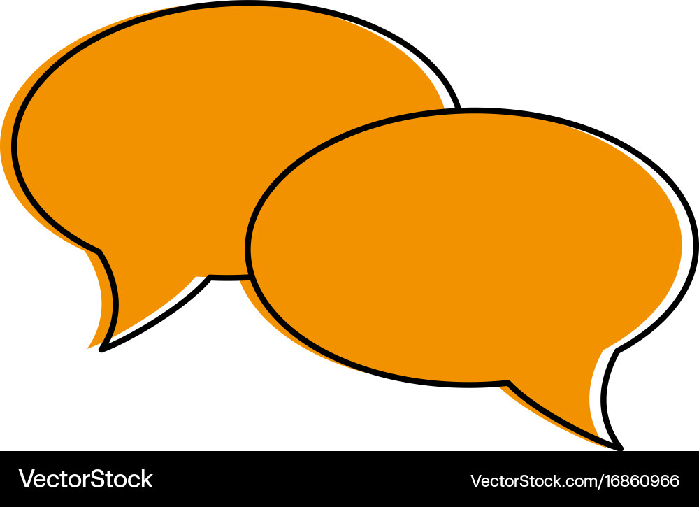 Conversation bubbles icon image Royalty Free Vector Image
