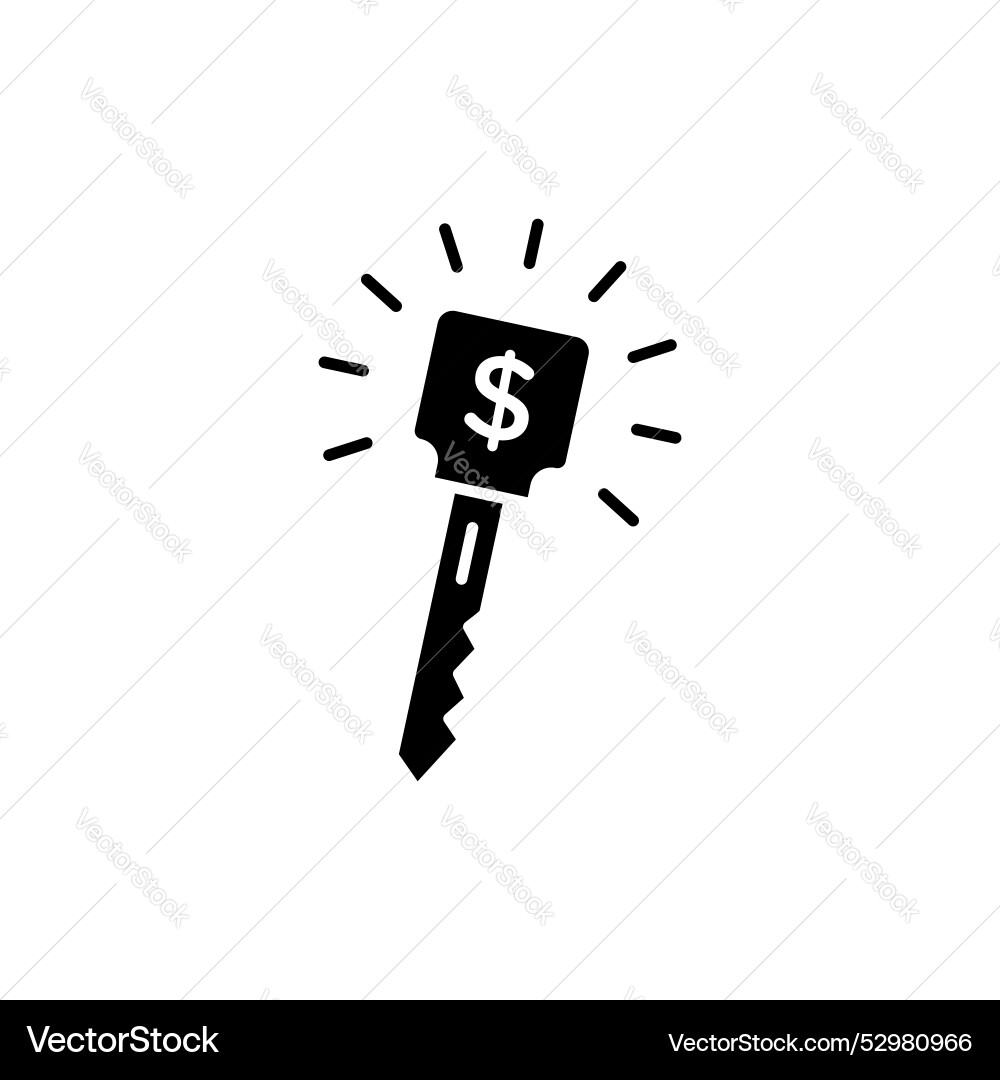 Key to success icon set takeaway succes Royalty Free Vector