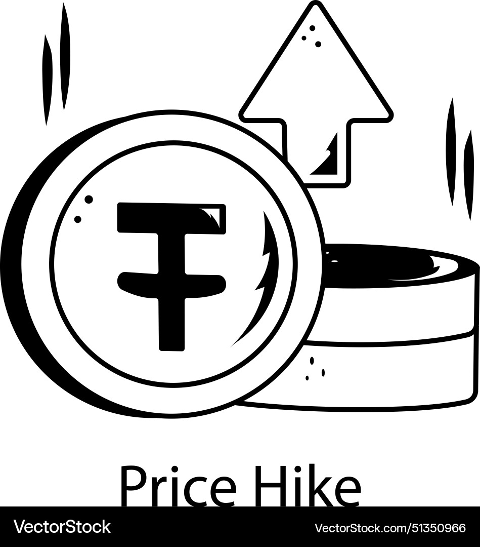 Price hike Royalty Free Vector Image - VectorStock