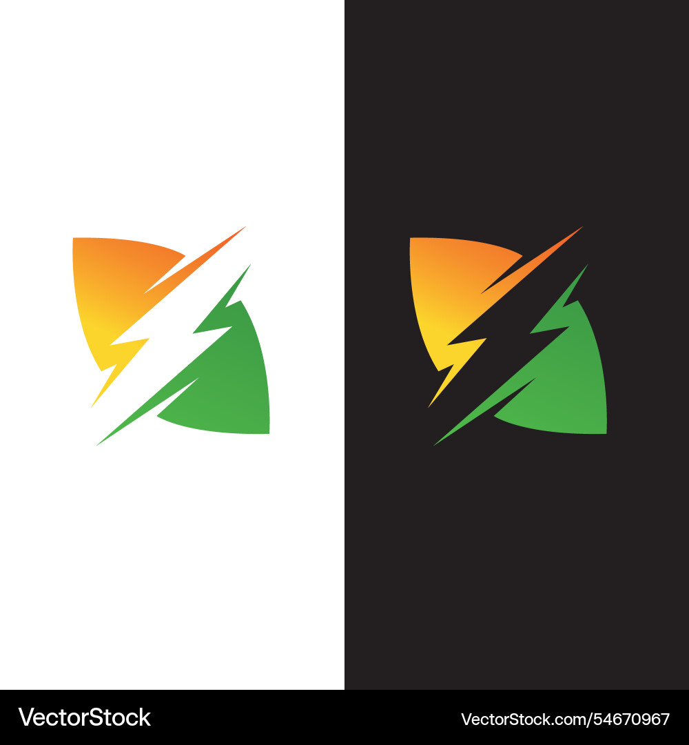 Flash logo generic type isolated emblem Royalty Free Vector