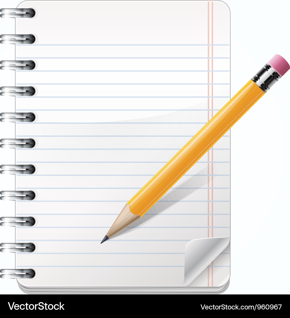 Notepad And Pencil