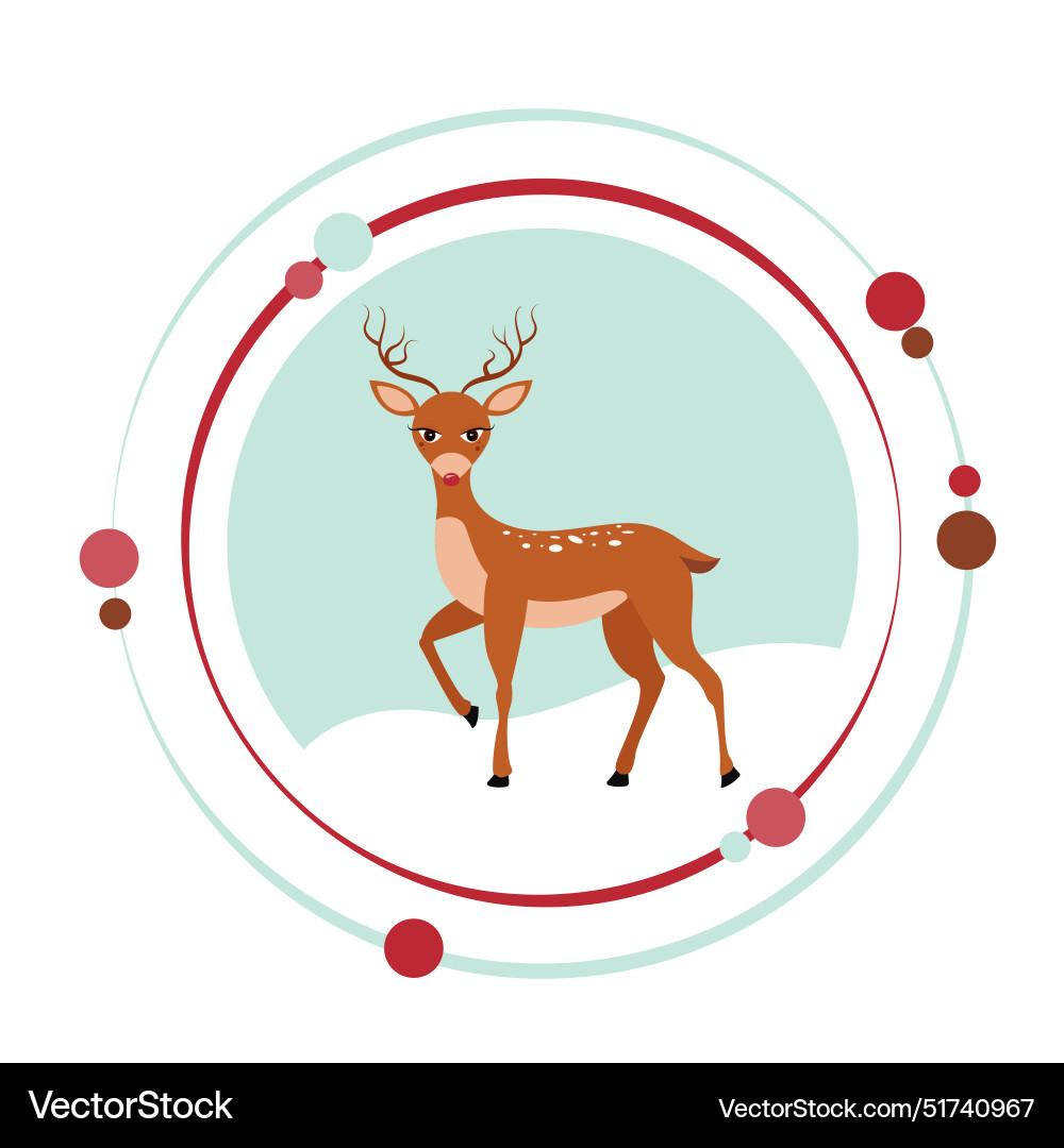 Reindeer icon Royalty Free Vector Image - VectorStock