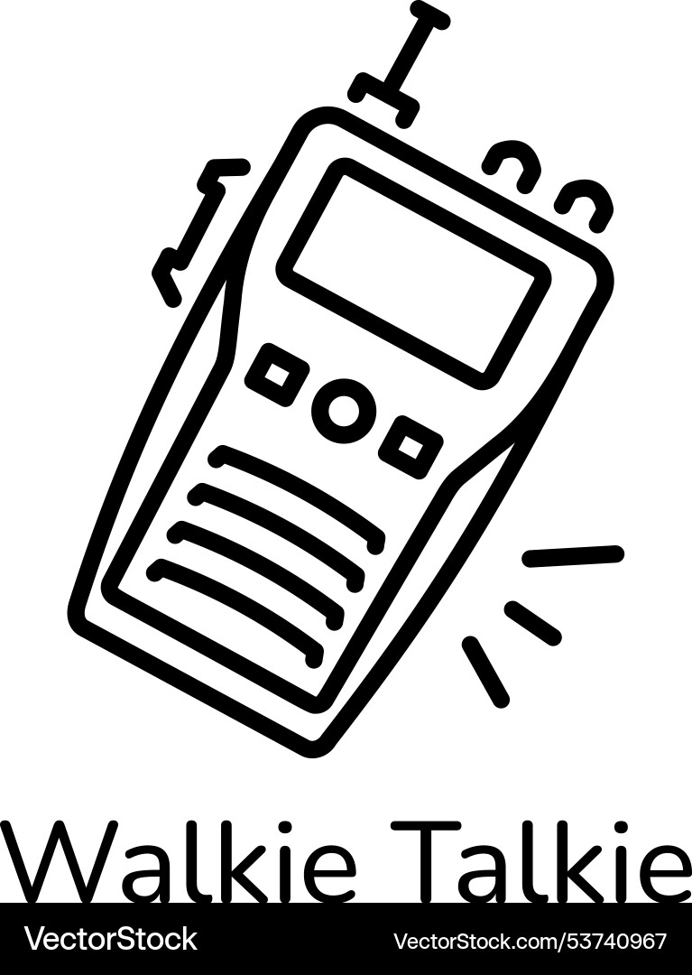 Walkie talkie Royalty Free Vector Image - VectorStock