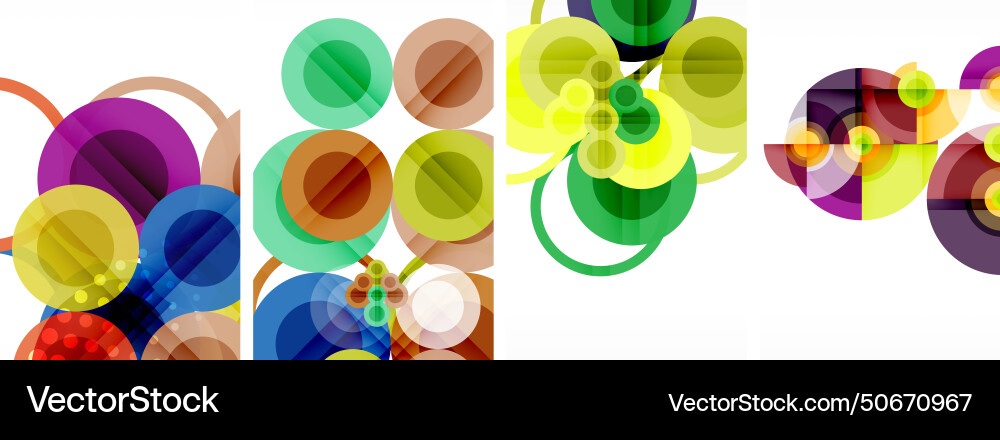 World of geometric elegance with abstract circle Vector Image