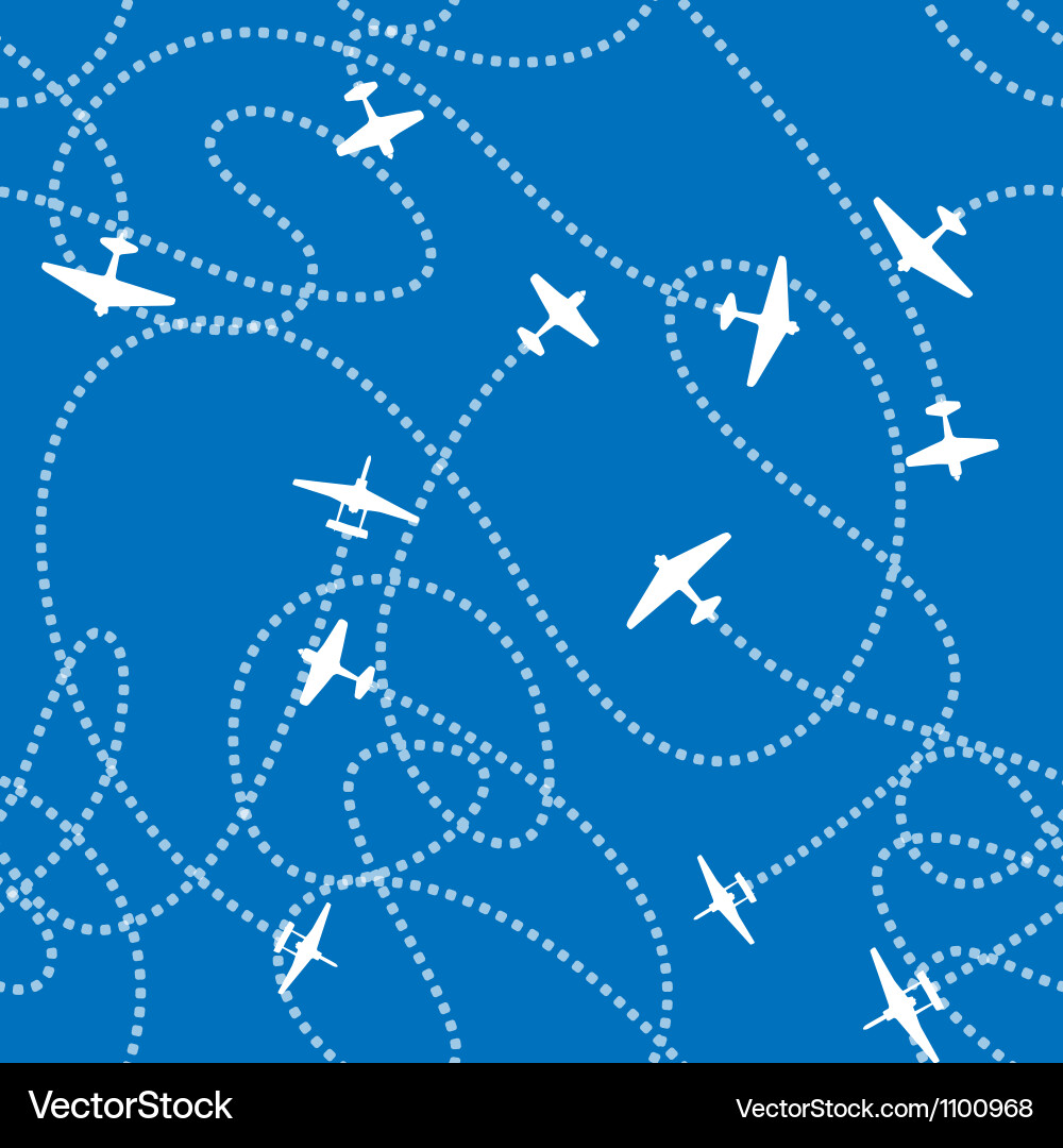 Airplanes background Royalty Free Vector Image