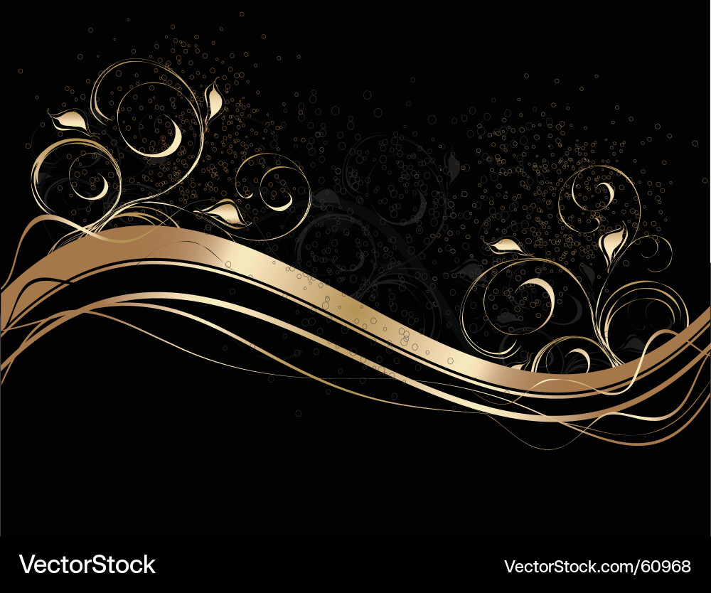 Black wave Royalty Free Vector Image - VectorStock