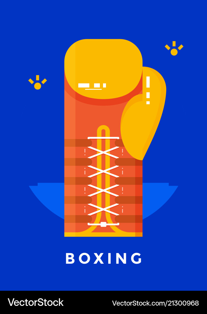 Boxing sport poster Royalty Free Vector Image - VectorStock