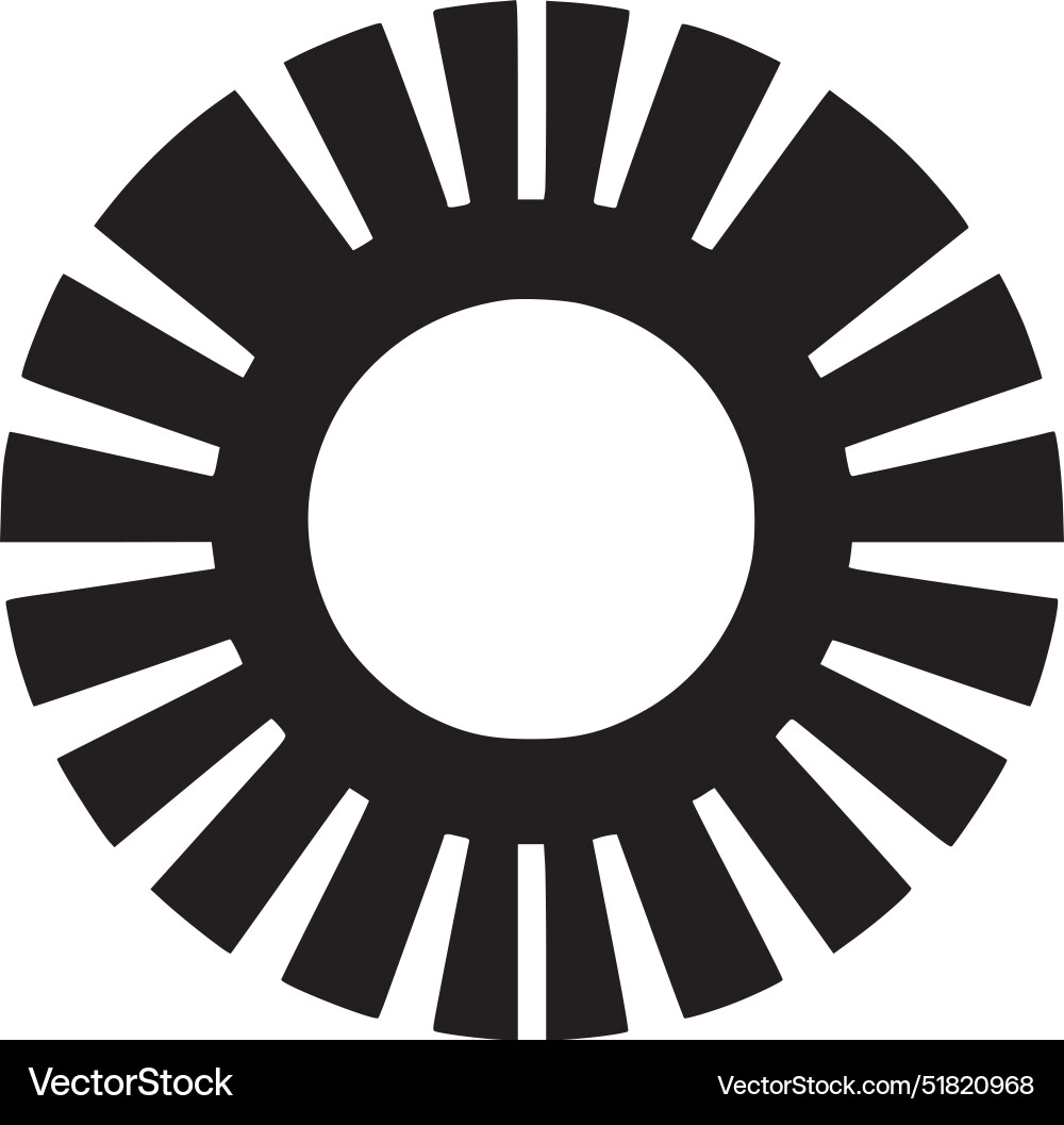 Circle - minimalist and flat logo Royalty Free Vector Image