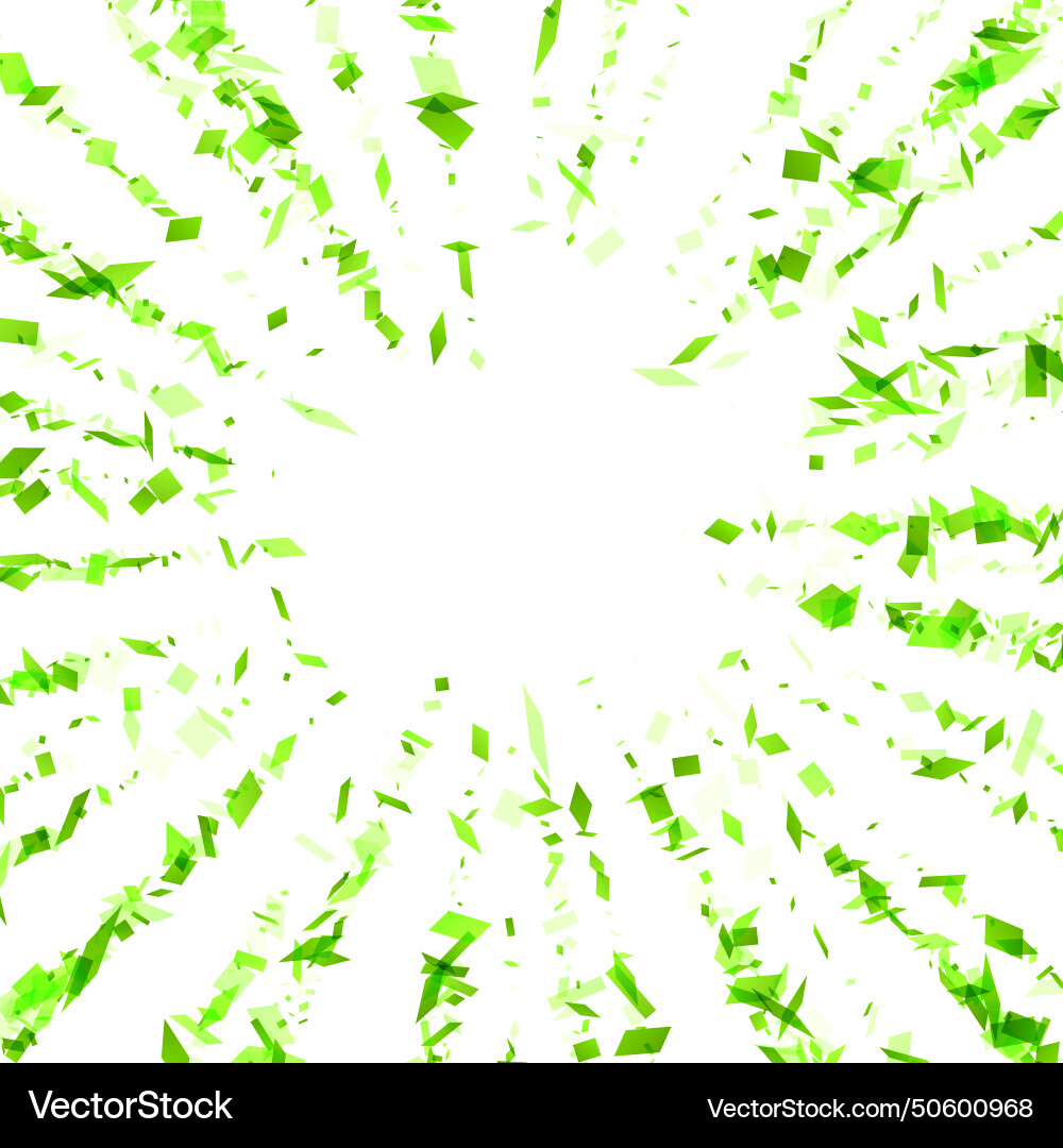 Green crystal burst Royalty Free Vector Image - VectorStock