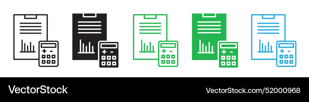Icon for swift financial summaries capturing Vector Image