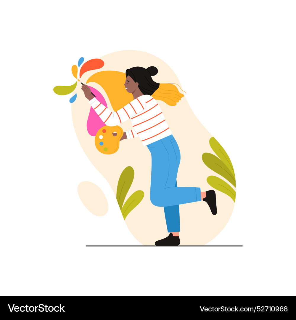 Isfp mbti type of personality creative sensory Vector Image