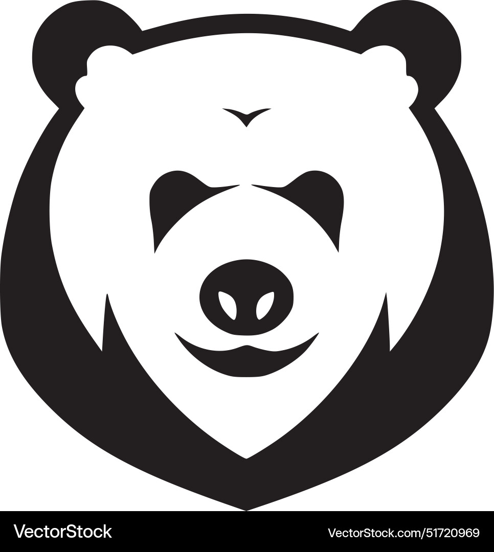 Bear - minimalist and simple silhouette Royalty Free Vector