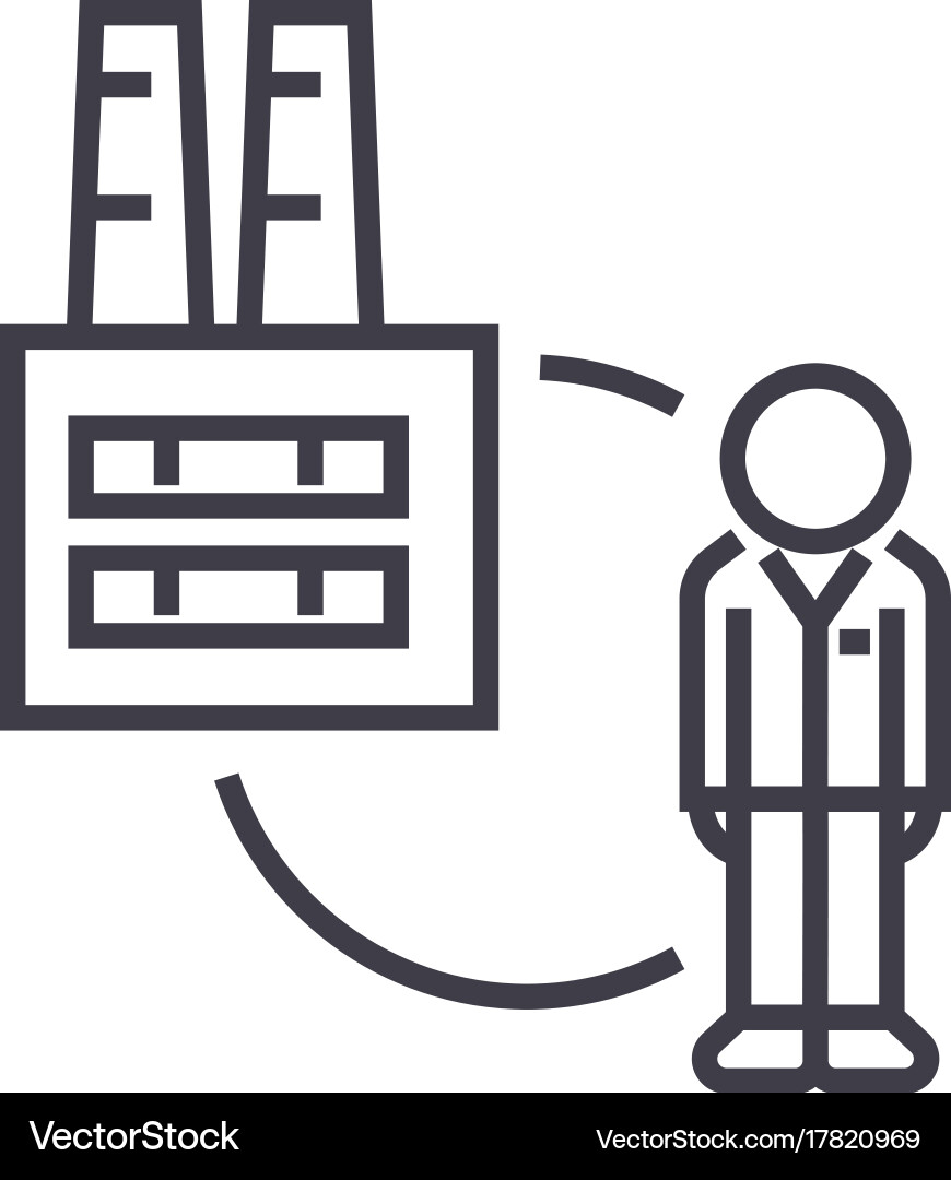 Business to customerfactory consumer Royalty Free Vector