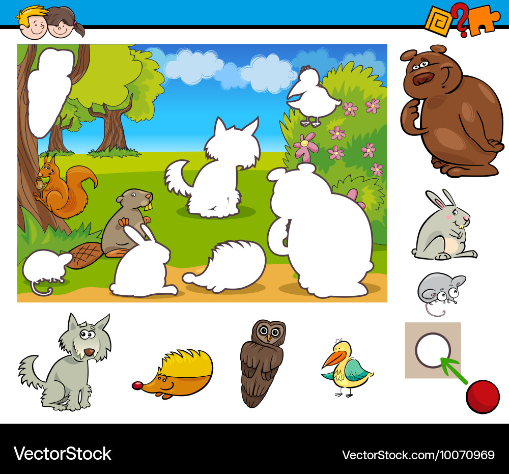 Cartoon game for kids Royalty Free Vector Image