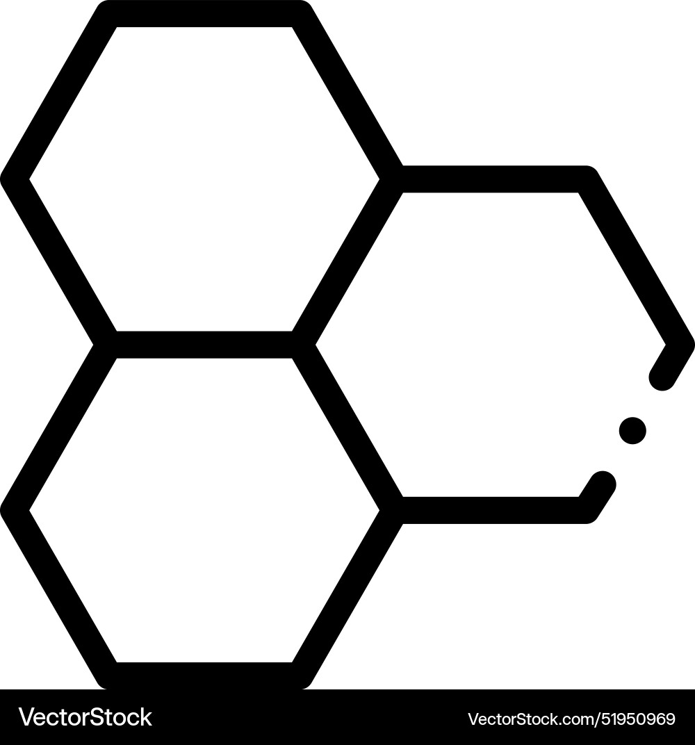 Cells icon thin linear style design isolated Vector Image