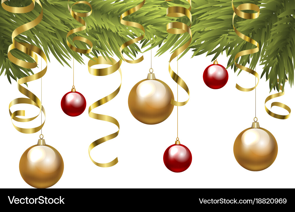 Christmas border Royalty Free Vector Image - VectorStock