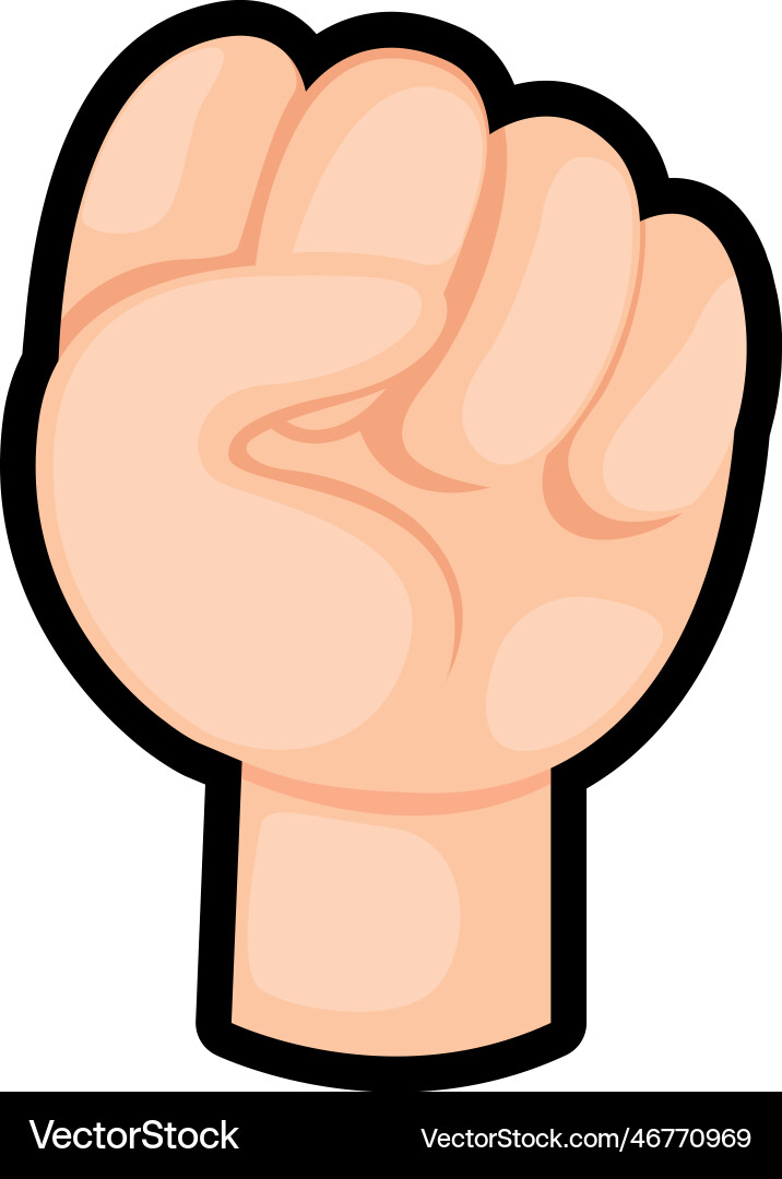 Counting handfinger number zero Royalty Free Vector Image