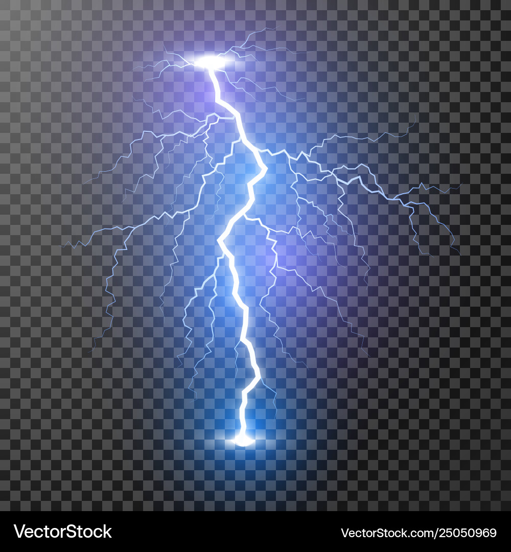 Lightning Magic Effects Royalty Free Vector Image