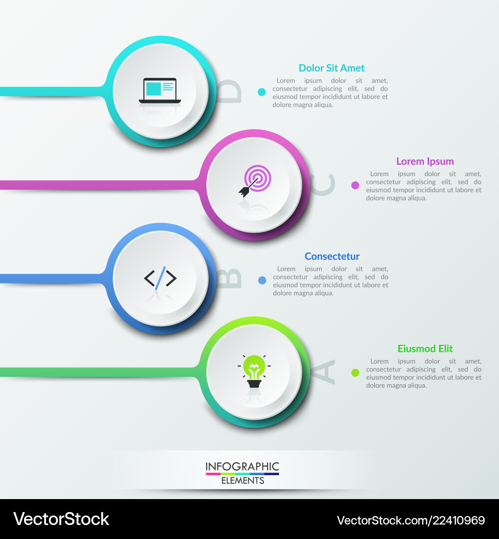 Modern infographic design template Royalty Free Vector Image