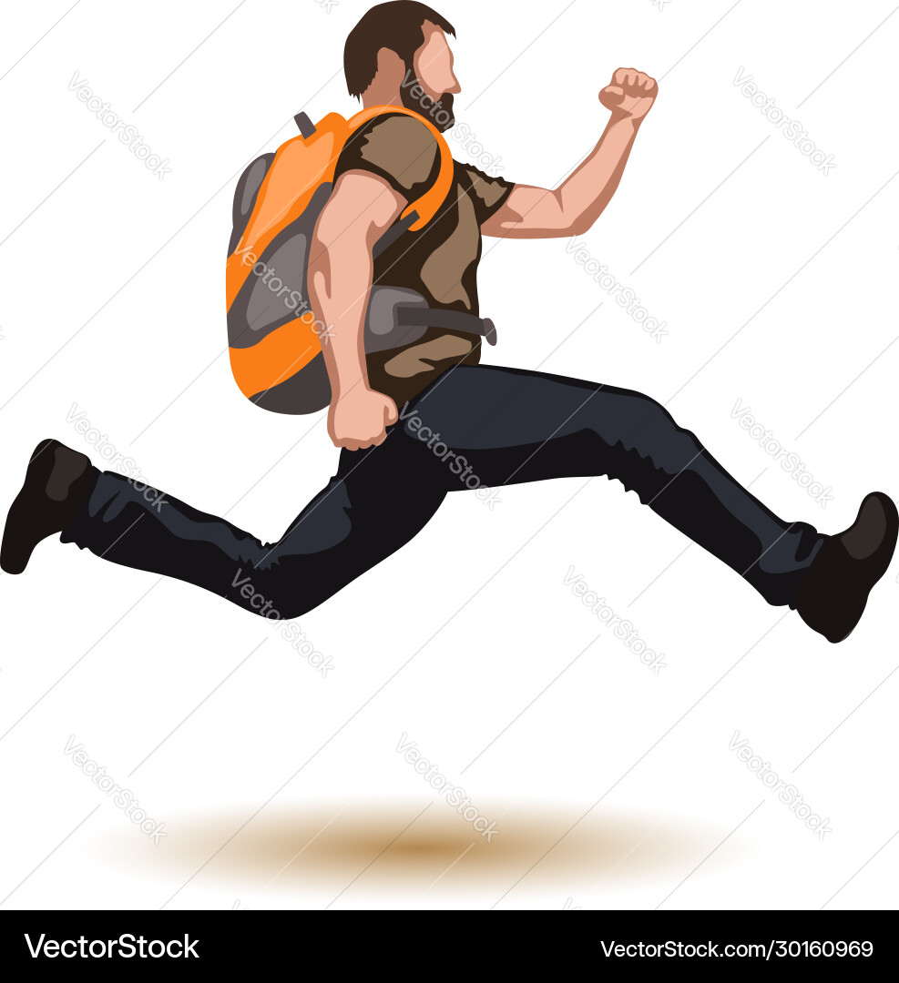 Picture run Royalty Free Vector Image - VectorStock