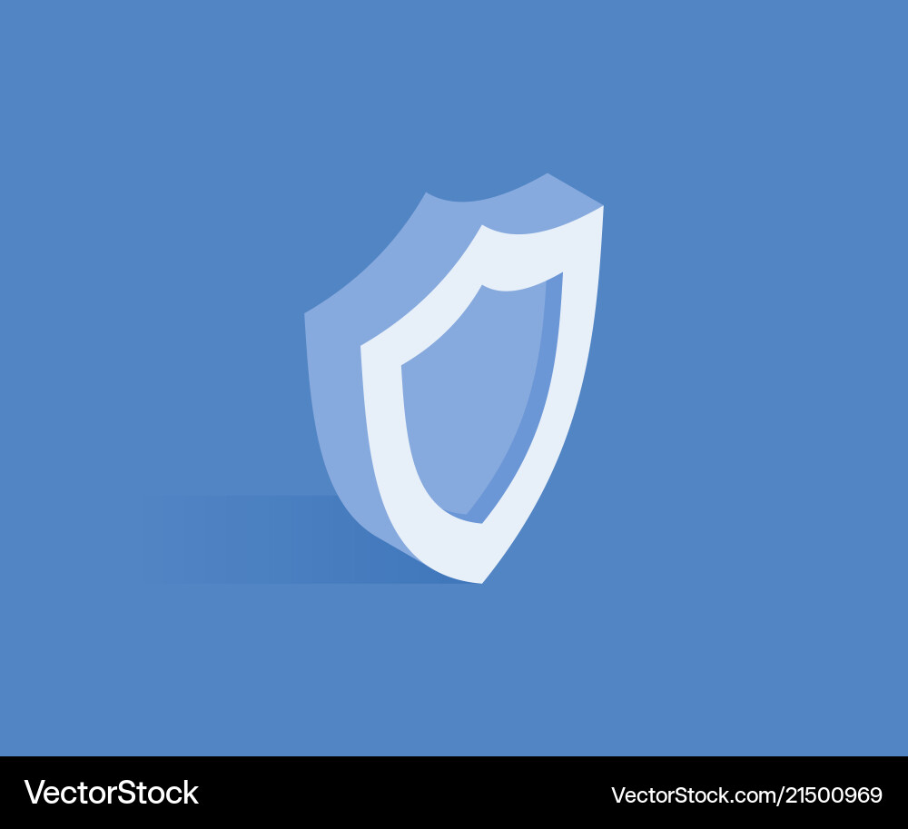 Shield isometric icon Royalty Free Vector Image