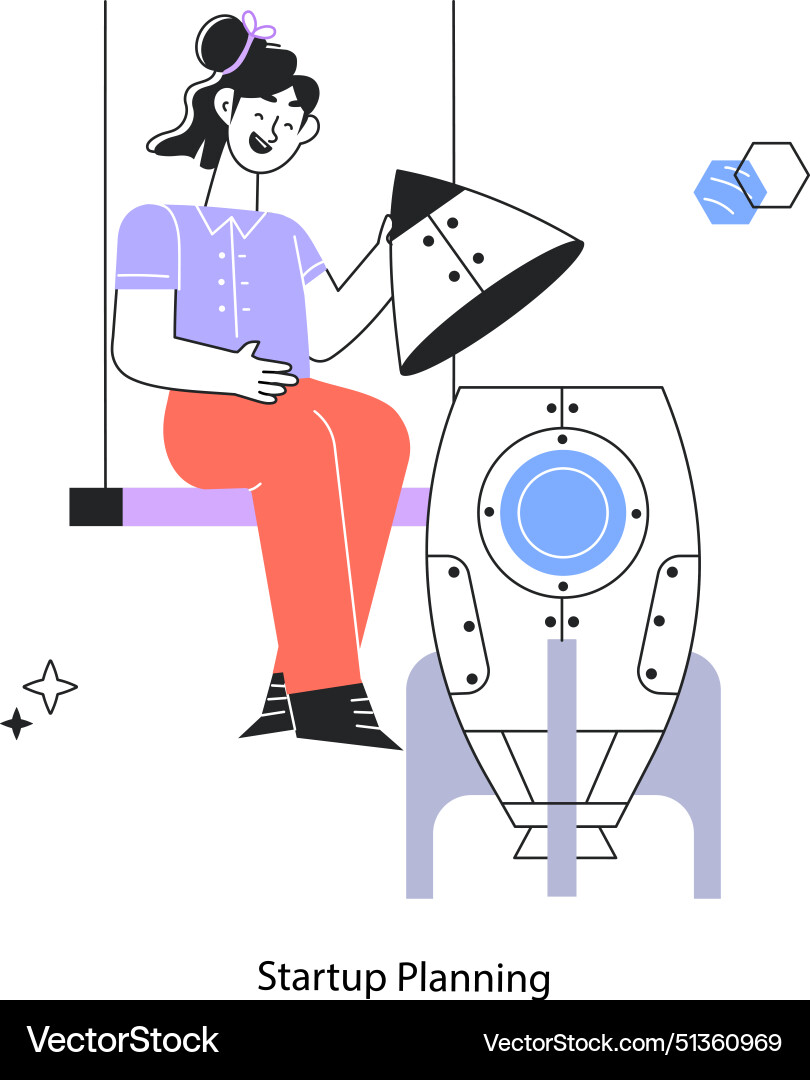 Startup planning Royalty Free Vector Image - VectorStock