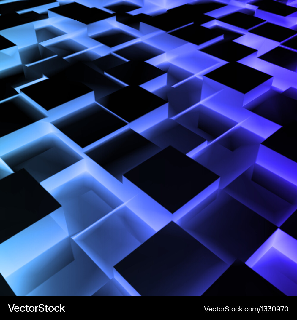Abstract Blue Square Disco Background Royalty Free Vector