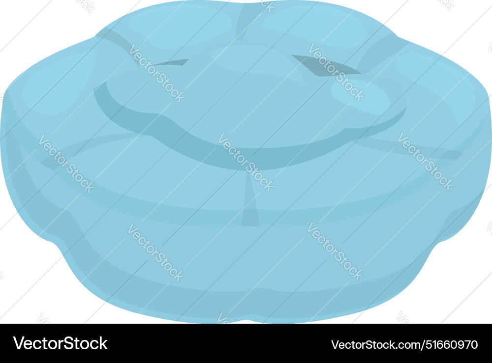 Blue round comfortable inflatable swimming pool Vector Image