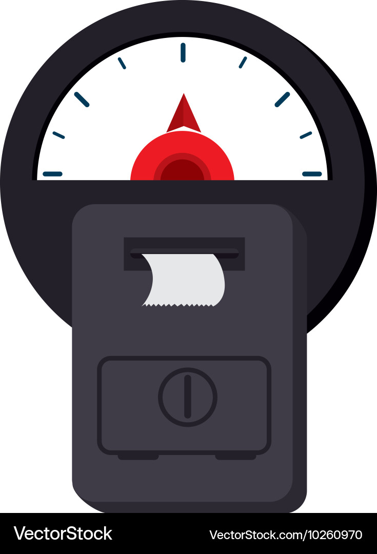 Car meter parking Royalty Free Vector Image - VectorStock