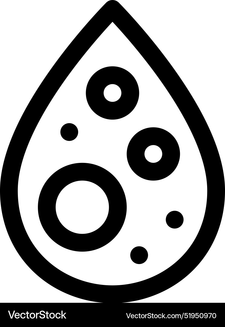 Cells icon thin linear style design isolated Vector Image