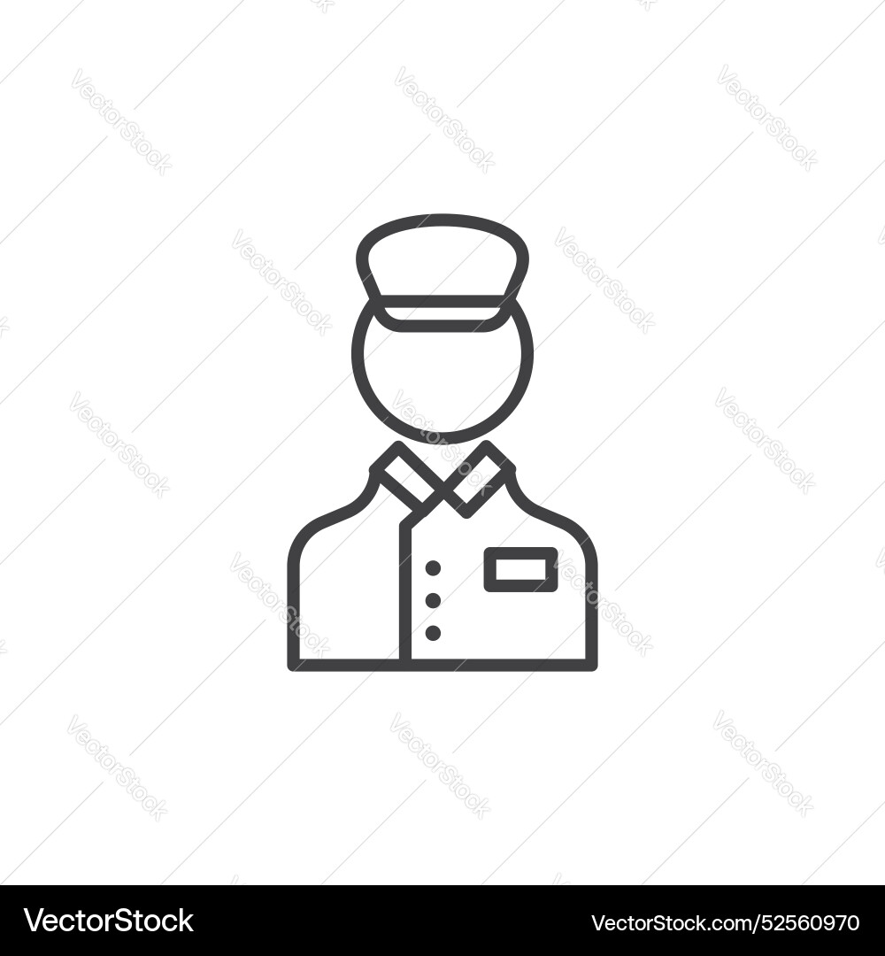 Concierge icon set on white background Royalty Free Vector