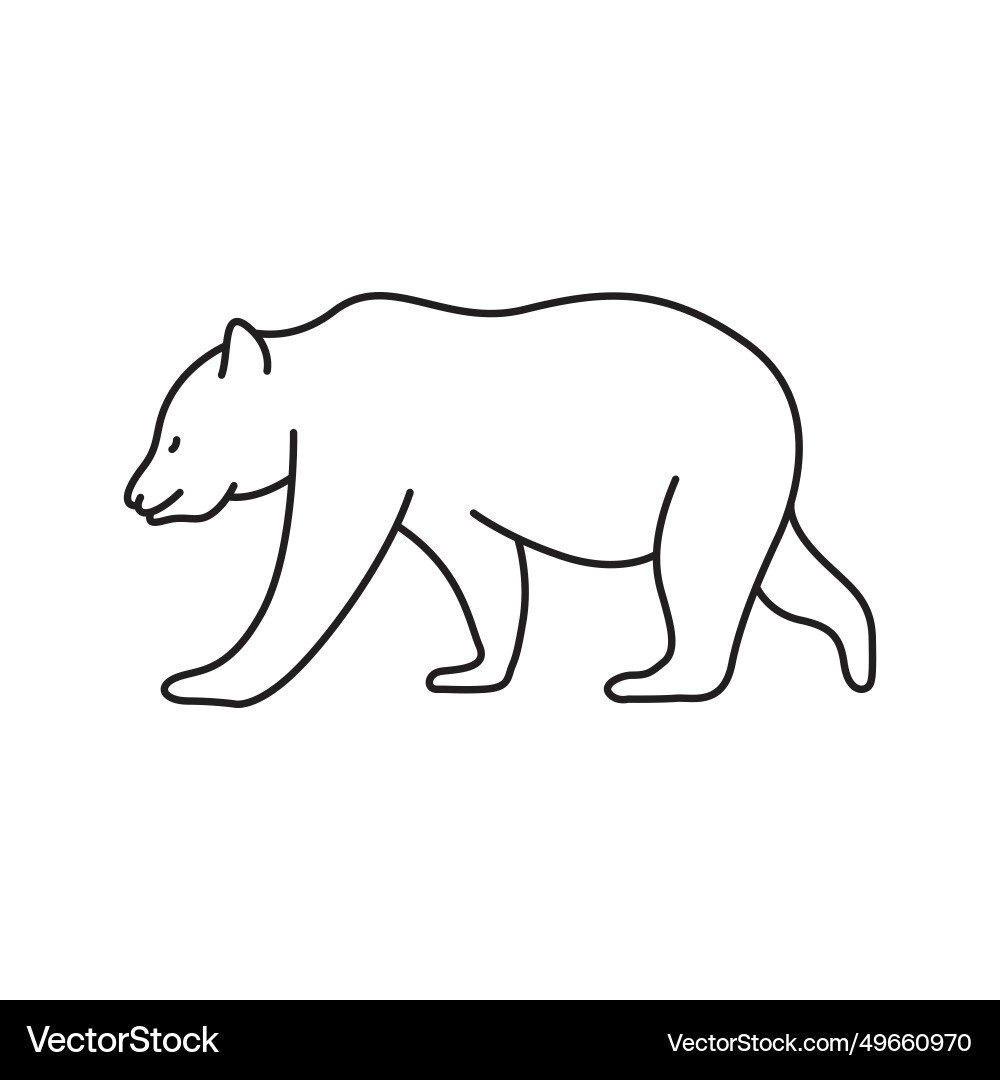 Line art animals collection 6 Royalty Free Vector Image