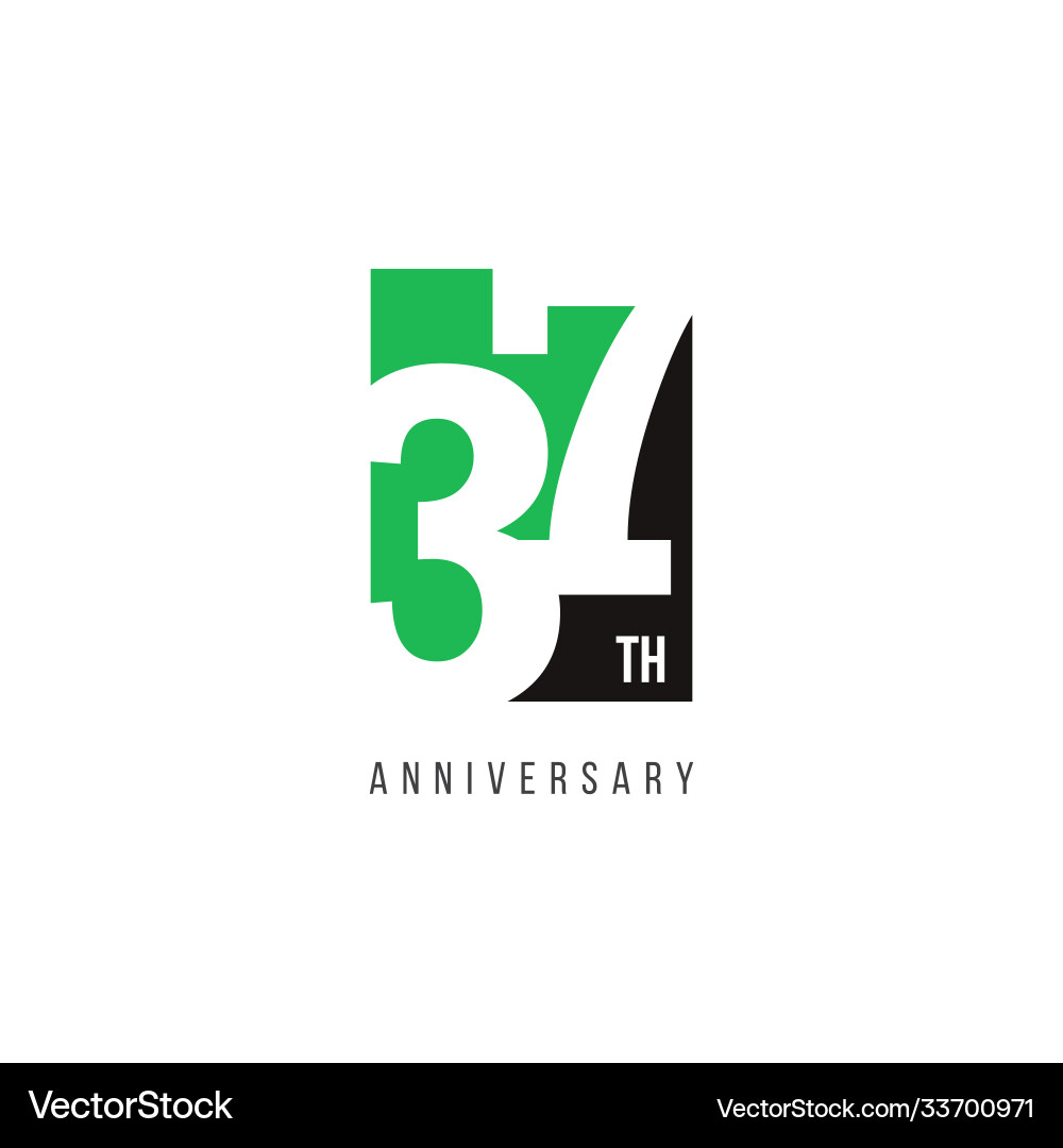 37 th anniversary celebration logo template design
