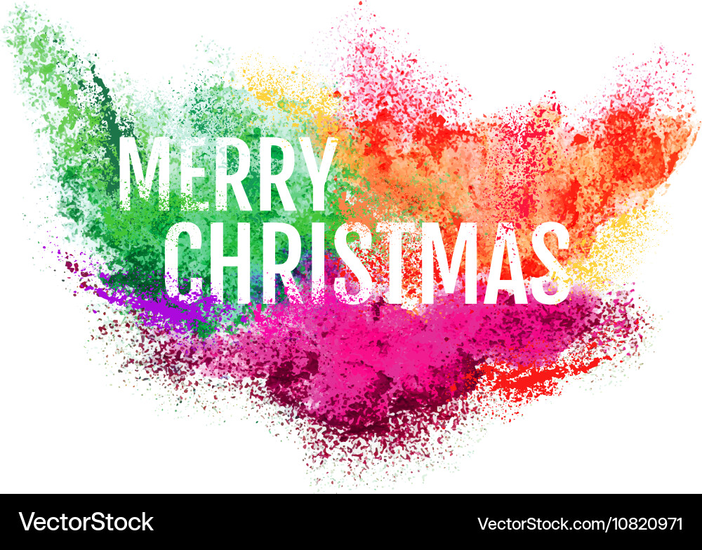 Christmas Explosion Particle Background Royalty Free Vector