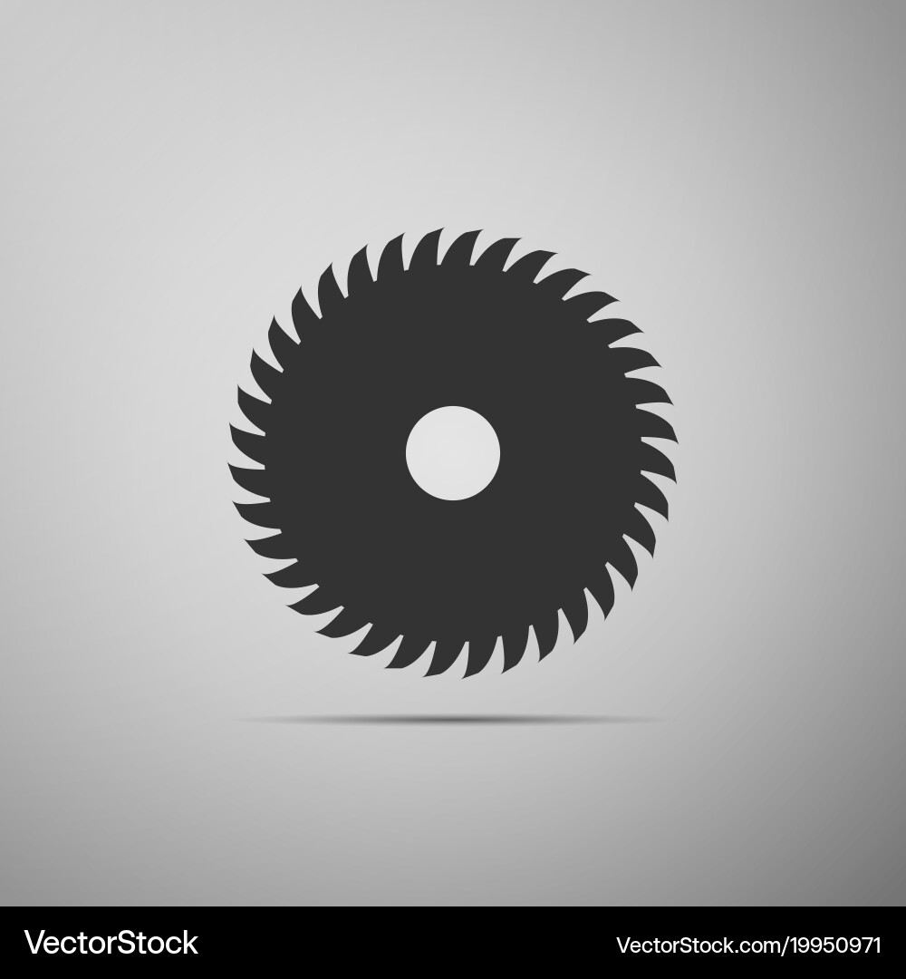 Circular saw blade icon wheel Royalty Free Vector Image