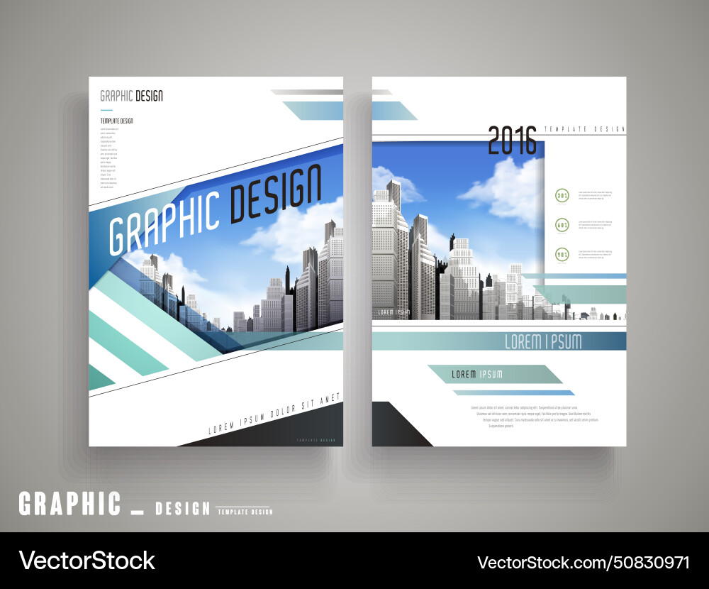 Flyer or cover design Royalty Free Vector Image