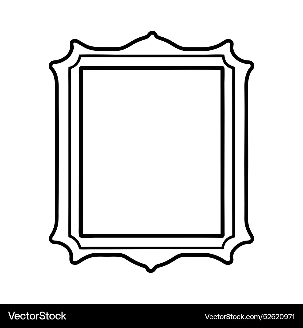 Frame silhouette Royalty Free Vector Image - VectorStock