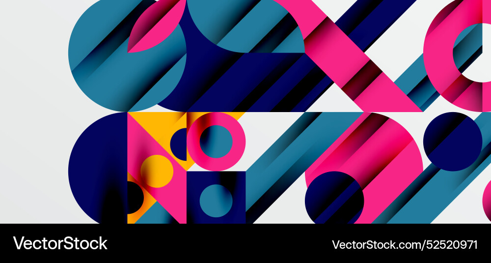 Geometric neo patterns abstract background Vector Image