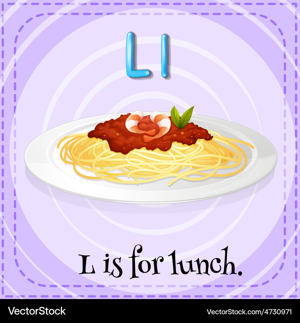 Letter l Royalty Free Vector Image - VectorStock