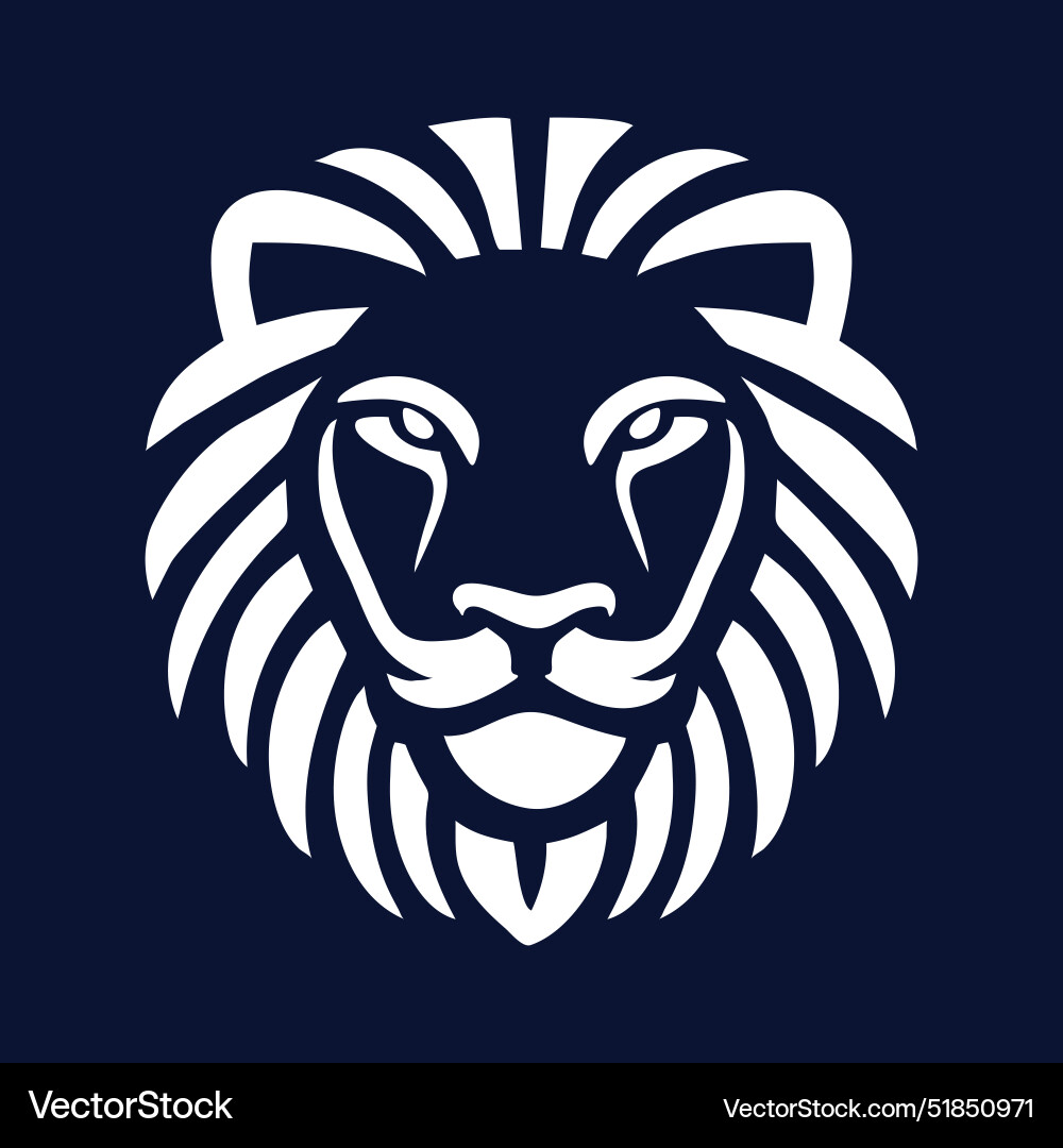 Lion face Royalty Free Vector Image - VectorStock