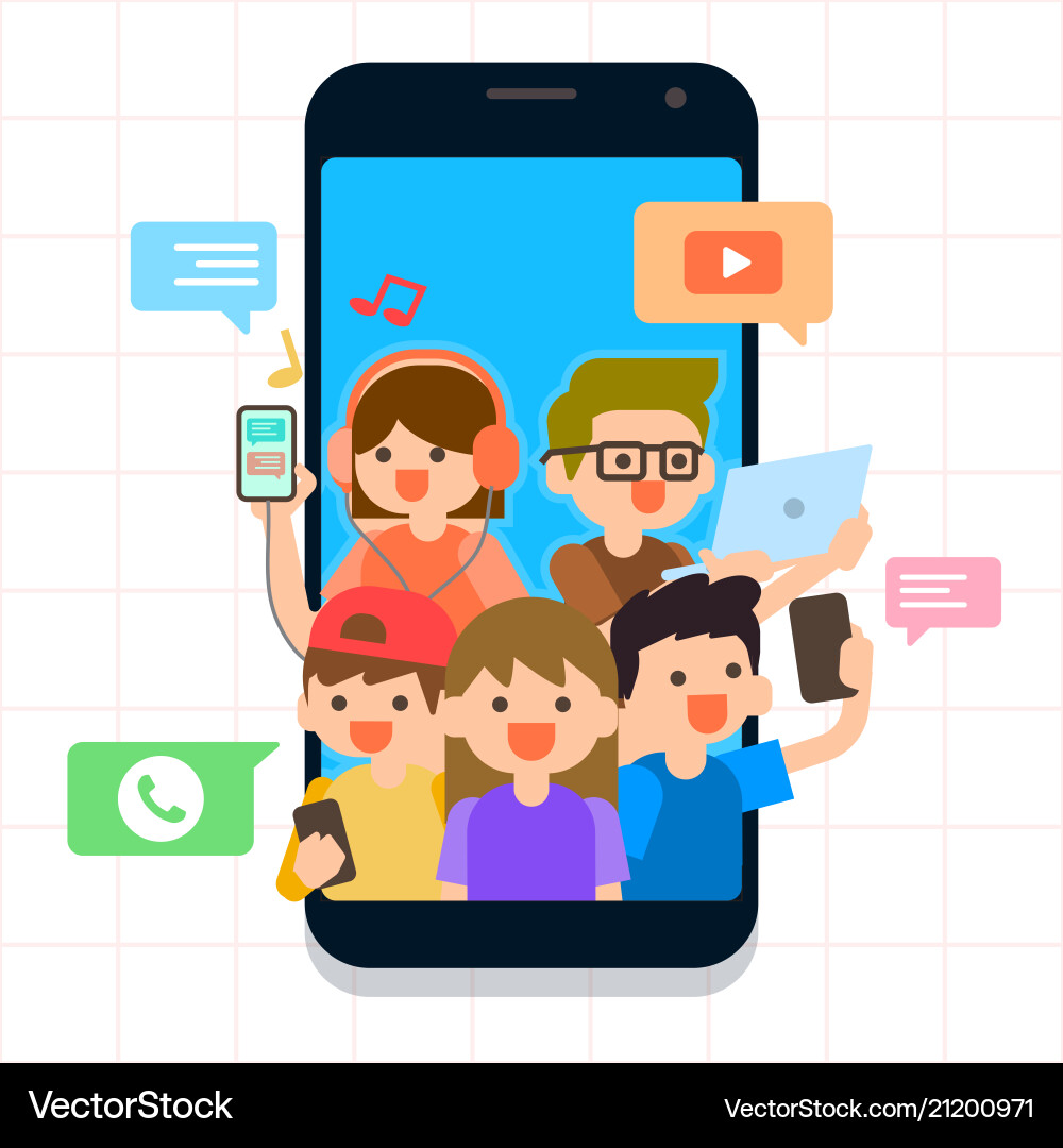 Millennials generation y Royalty Free Vector Image